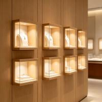 China Shelf Capacity 50kg Per Shelf Wall Mounted Display Cabinet Indoor Display Designed for Organization and Attractive Presentation of Display Items for sale