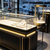 China Tempered Glass And Aluminum Frame Eco-Friendly Upright Display Case With Ventilated Back Panel for sale
