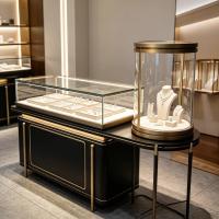 China Tempered Glass And Aluminum Frame Eco-Friendly Upright Display Case With Ventilated Back Panel for sale