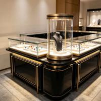 China Tempered Glass And Aluminum Frame Eco-Friendly Upright Display Case With Ventilated Back Panel for sale