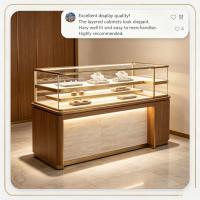China Luxury Velvet Display Trays Kitchen Island Display Unit with Customized Shelf Dimensions Featuring Sleek Design and Durable Materials for sale