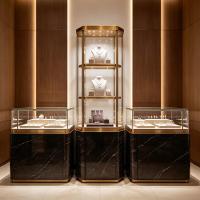 China Customized Overall Dimensions Freestanding Island Display Cabinet Equipped with High Density White Velvet Display Base Material Enhancing Display for sale