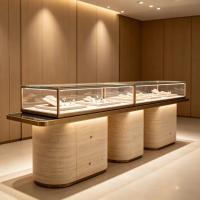 China Top mounted LED Spotlights Wall Mounted Display Case Powder Coated Finish Indoor Display Solution for Showrooms Museums and Office Spaces for sale