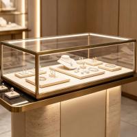 China Top mounted LED Spotlights Wall Mounted Display Case Powder Coated Finish Indoor Display Solution for Showrooms Museums and Office Spaces for sale