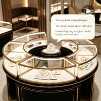 China Luxury Front Showcase with 5 Adjustable Glass Shelves Tempered Glass for Clear View and Precision LED Lighting System for sale