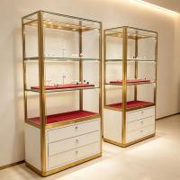 China Jewelry Display Props with 30 Jewelry Pieces Capacity Brushed Silver Metal Frame and Crabapple Blossom Design for sale