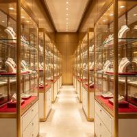 China No Need Install Luxury Jewelry Store Layout with 60KG Weight Capacity and Polished Marble Flooring for sale