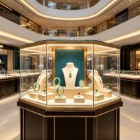 China Ergonomic Bust Design Jewelry Display Holder with Premium Emerald Green PU Leather and Ultra-Soft High-Density Velvet for sale