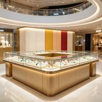 China Upright Display Case with Adjustable Glass Shelves, Ventilated Back Panel, and Lockable Design for Secure Storage for sale