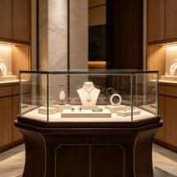 China Upright Display Case with 50kg Per Shelf Weight Capacity, Front Opening Soft-Close Mechanism, and Ventilated Back Panel for sale