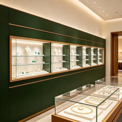China Wall Mounted Display Case with 50kg Per Shelf Capacity Dustproof And Secure Front Opening With Soft-Close Mechanism for sale