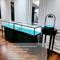 China Vintage Oval Jewelry Display Holder with Customizable Oval Shape and Professional 3D Shop Design for Sturdy Jewelry Showcase for sale