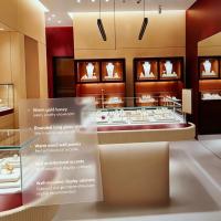 China Customized Jewelry Display Props with Adjustable Shelf Dimensions Lightweight 0.3kg for Professional 3D Shop Design for sale