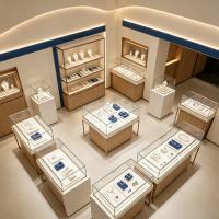 China Solid Wood Commercial-Grade Island Display Cabinet Customized for Retail and Exhibition Spaces for sale