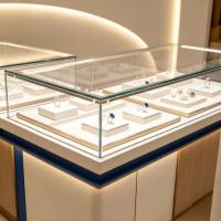 China Solid Wood Commercial-Grade Island Display Cabinet Customized for Retail and Exhibition Spaces for sale