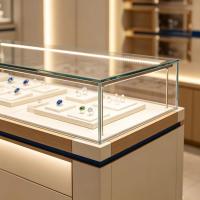 China Solid Wood Commercial-Grade Island Display Cabinet Customized for Retail and Exhibition Spaces for sale