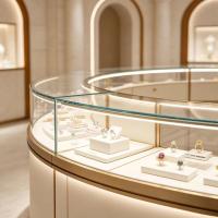 China Open And Closed Storage Freestanding Island Display Cabinet Commercial Grade Robust Build Designed For Retail And Exhibition for sale