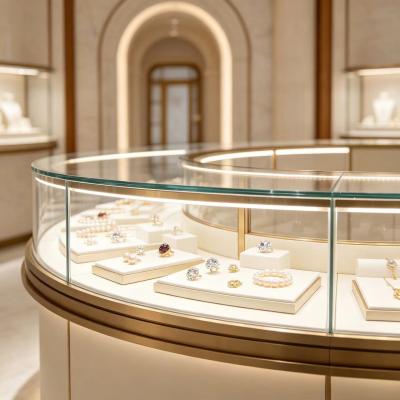 China Open And Closed Storage Freestanding Island Display Cabinet Commercial Grade Robust Build Designed For Retail And Exhibition for sale