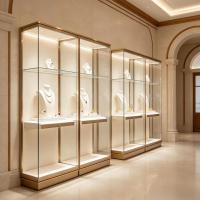 China Open And Closed Storage Freestanding Island Display Cabinet Commercial Grade Robust Build Designed For Retail And Exhibition for sale