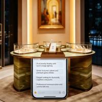 China Modern Luxury Luxury Front Showcase Customized Item Shape Display Of Luxury Items And Collectibles Designed To Highlight Products for sale
