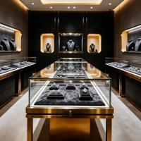 China Tempered Glass Interactive Showcase Designed Using Stainless Steel Frame Offering Clear Visuals and Durable Design Perfect for Commercial for sale