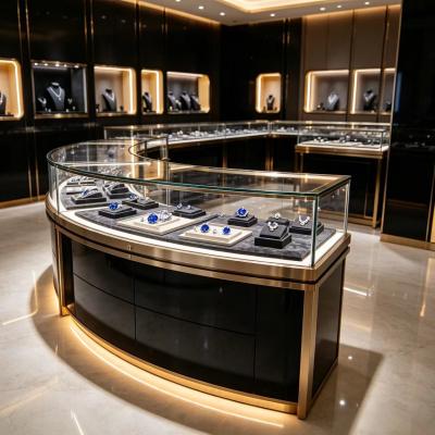 China Tempered Glass Interactive Showcase Designed Using Stainless Steel Frame Offering Clear Visuals and Durable Design Perfect for Commercial for sale