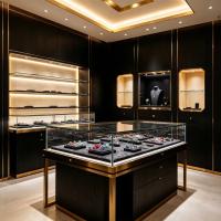 China Tempered Glass Interactive Showcase Designed Using Stainless Steel Frame Offering Clear Visuals and Durable Design Perfect for Commercial for sale