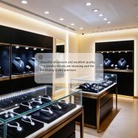 China Wall Mounted Display Case with Top LED Spotlights And Strip Lighting, Dustproof And Secure Wall Mounted Display Cabinet with Front Opening With Soft-Close Mechanism for sale