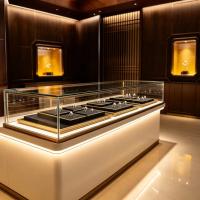China 72 Inches H X 36 Inches W X 18 Inches D Upright Display Case with Key Lock and LED Lighting Vertical Glass Display Cabinet for sale