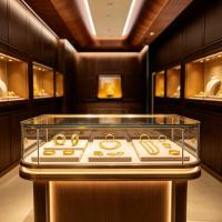 China Front Opening With Soft Close Mechanism Upright Display Case With Key Lock And LED Lighting Free Standing Display Cabinet for sale