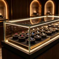 China Powder Coated Frame Wall Mounted Display Case with Tempered Glass And Solid Wood, Dustproof And Secure Wall Mounted Display Frame for sale