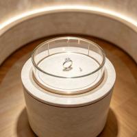 China 48 Inches Jewelry Counter with Marble Tabletop and Hidden LED Light Strip for Elegant Watch Showcase for sale