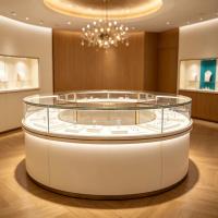 China Customized Furniture Back Type Wall Mounted Display Case with Front Opening Soft Close Doors and Adjustable Glass Shelves Wall Mounted Display Cabinet for sale