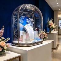 China Ventilated Back Panel Upright Display Case with Lockable Design and Tempered Glass for Secure Vertical Display Cabinet Showcase for sale