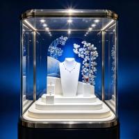 China Ventilated Back Panel Upright Display Case with Lockable Design and Tempered Glass for Secure Vertical Display Cabinet Showcase for sale
