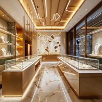 China 7 Days Design Time Jewelry Shop Design with 12 V Output and Large Secure Cabinets for Jewelry Store Interior for sale