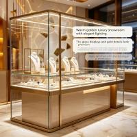China 7 Days Design Time Jewelry Shop Design with 12 V Output and Large Secure Cabinets for Jewelry Store Interior for sale