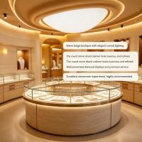 China Interactive Digital Displays Jewelry Shop Design with Large Secure Cabinets and 12 V Output Hidden Transformer for sale