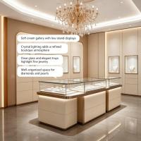 China Aluminium Frame Jewelry Shop Design with Ample Hidden Cabinets and Pre-Assemble For Ships Structure for Jewelry Store Interior for sale