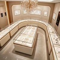 China Aluminium Frame Jewelry Shop Design with Ample Hidden Cabinets and Pre-Assemble For Ships Structure for Jewelry Store Interior for sale