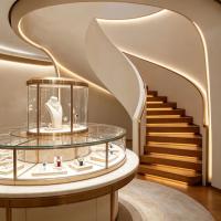 China Pre-Assemble for Ships Jewelry Shop Design with Shatter-Resistant Tempered Glass and Ample Hidden Cabinets for Jewelry Store Interior for sale