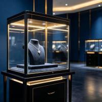 China Aluminium Frame Jewelry Shop Design with Tempered Glass for 120 Square Meters Jewelry Store Layout for sale