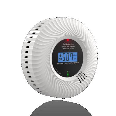China 10 Year Battery Carbon Monoxide Detector Dual Sensor Photoelectric Smoke Detector EN Certified for sale