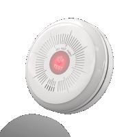 China White Battery Operated Smoke Alarm 85dB 10 Year Lithium Battery Smoke Detector With Photoelectric Sensor for sale