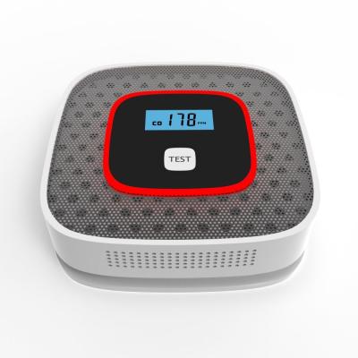 China 4.5V Battery Operated Carbon Monoxide Alarm White Electrochemical Carbon Monoxide Detector for sale