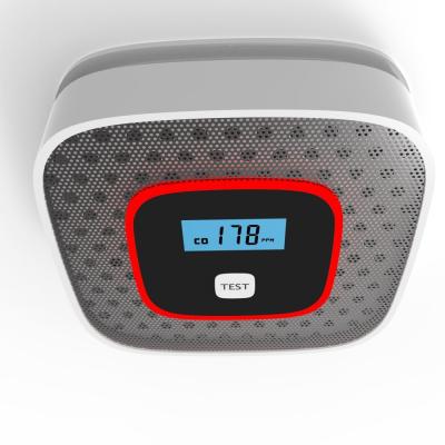 China Voice Prompt CO Carbon Monoxide Detector OEM ODM Smart CO Detector With Digital LCD Display for sale