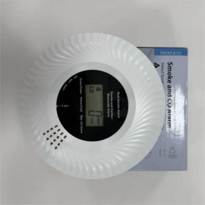China OEM 10-Year Battery Smoke Carbon Monoxide Detector with Electrochemical Sensor and LCD Display for sale