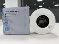 China Professional Smoke Carbon Monoxide Detector with 10-Year Lithium Battery Photoelectric/Electrochemical Sensor and 85dB Alarm Sound for sale