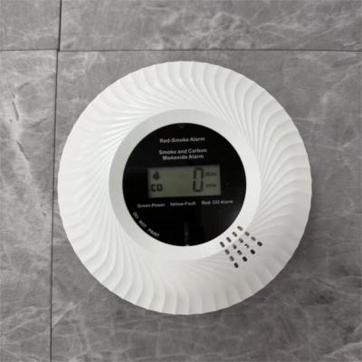 China ODM 10-Year Lithium Battery Smoke Carbon Monoxide Detector with Dual Detection System and 85dB Alarm Sound for sale