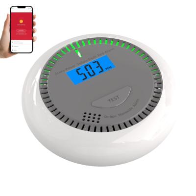 China Smart WiFi Carbon Monoxide Detector with 10-Year Lifespan and Mobile APP Control for Real-Time CO Monitoring for sale